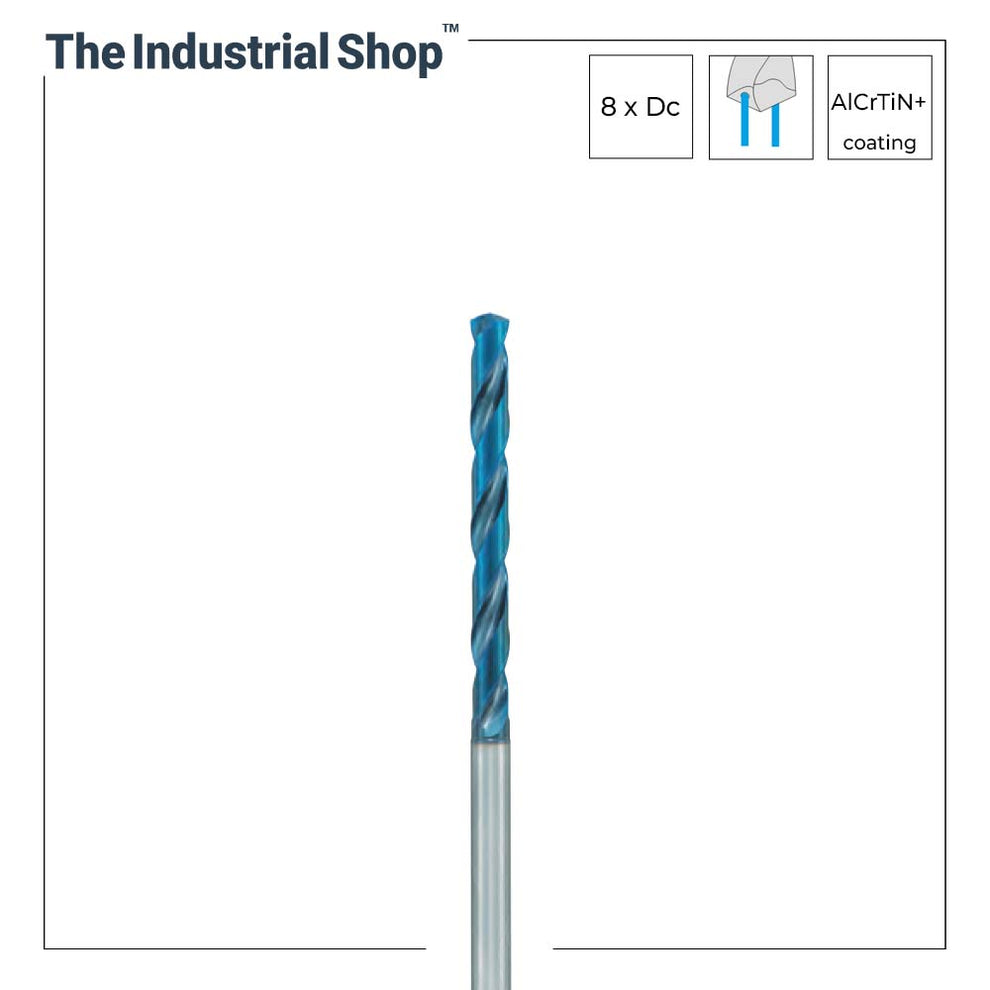 Nachi 3.3 mm L x D 8 Aqua EX Carbide Drill (Through Coolant) – The ...